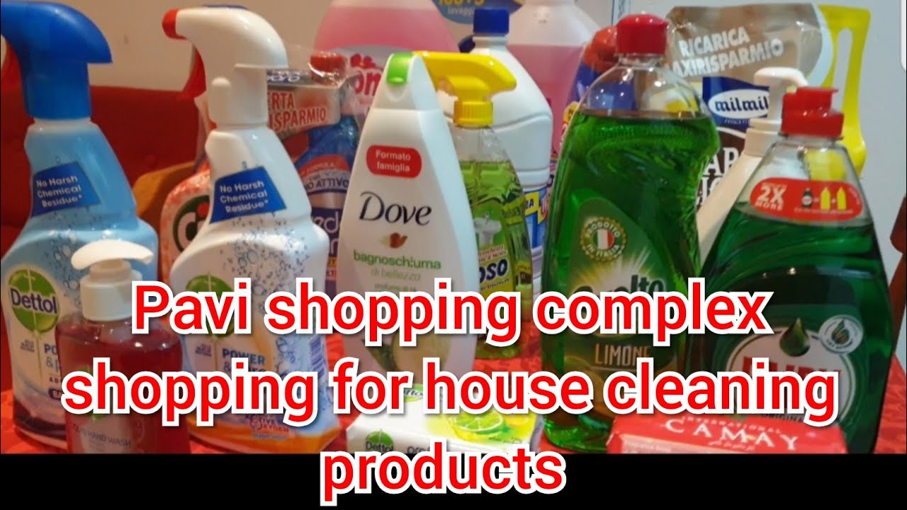 Pavi shopping complex shopping for house cleaning products - YouTube