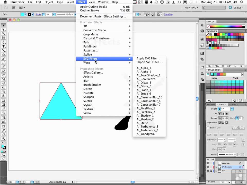15 06 Svg Effects, And The Effects Gallery - YouTube