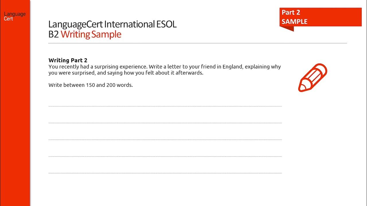 LanguageCert International ESOL Exploring B2 (Communicator) Writing ...