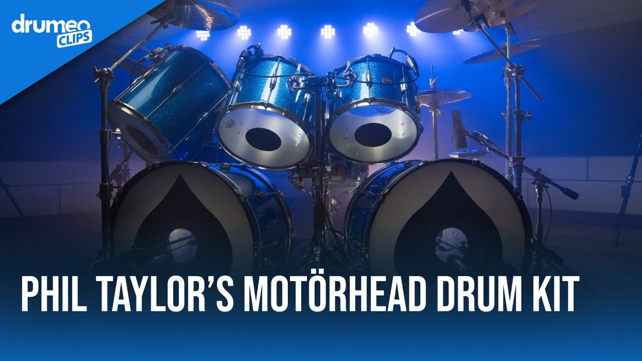 Explaining Phil "Philthy Animal" Taylor's Motörhead Drum Kit - YouTube