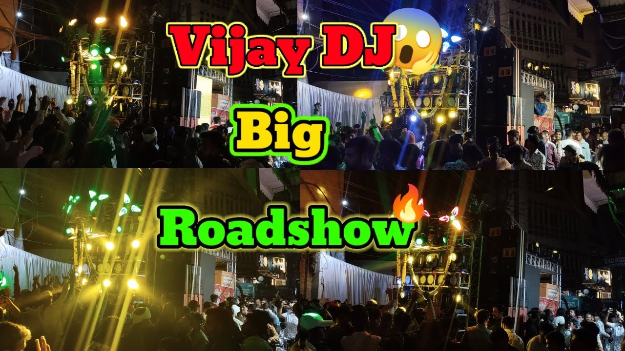 Vijay DJ setup | Biggest Roadshow | Night DJ setup | HD sound | Rahul ...