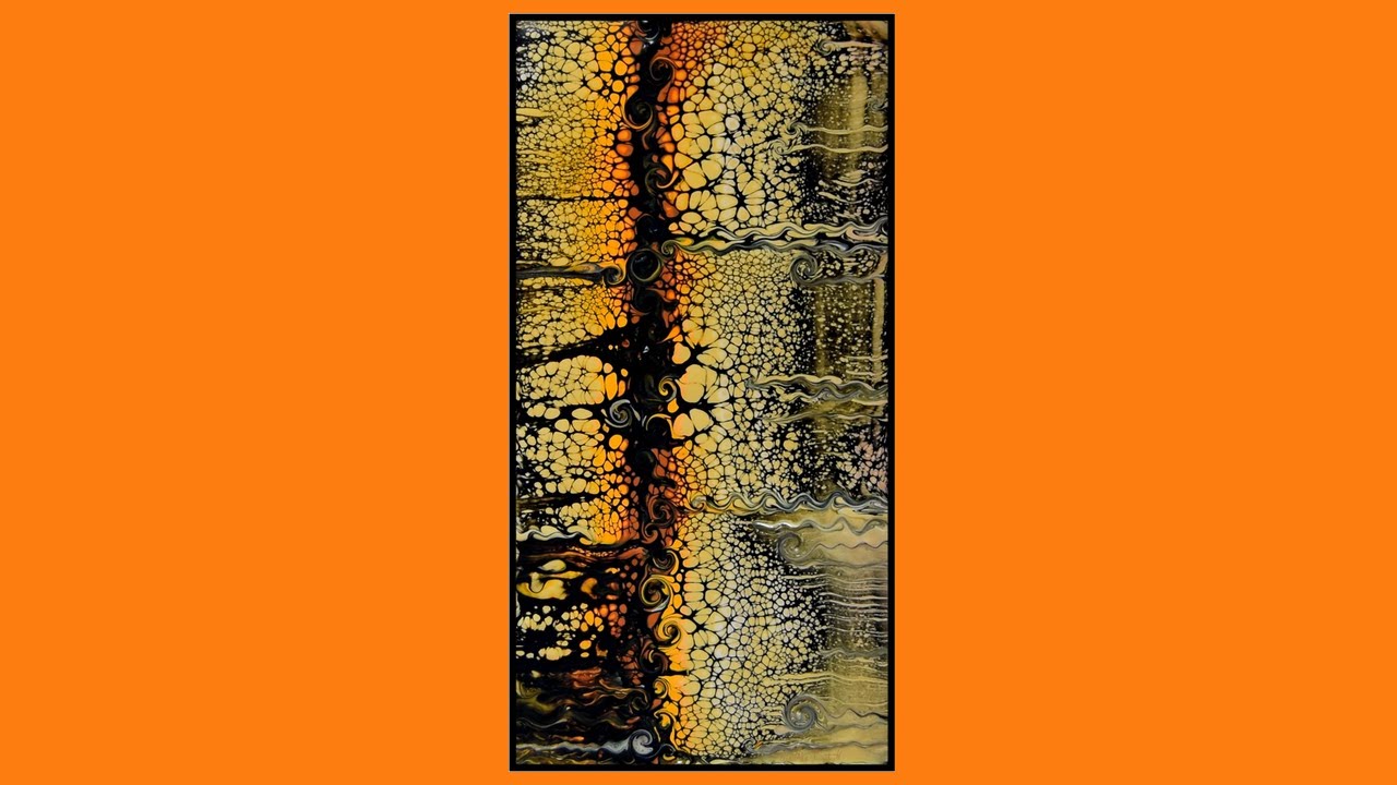 #8985b Super Sweet Swipe Short Finish Contemporary Art Fluid Acrylics ...