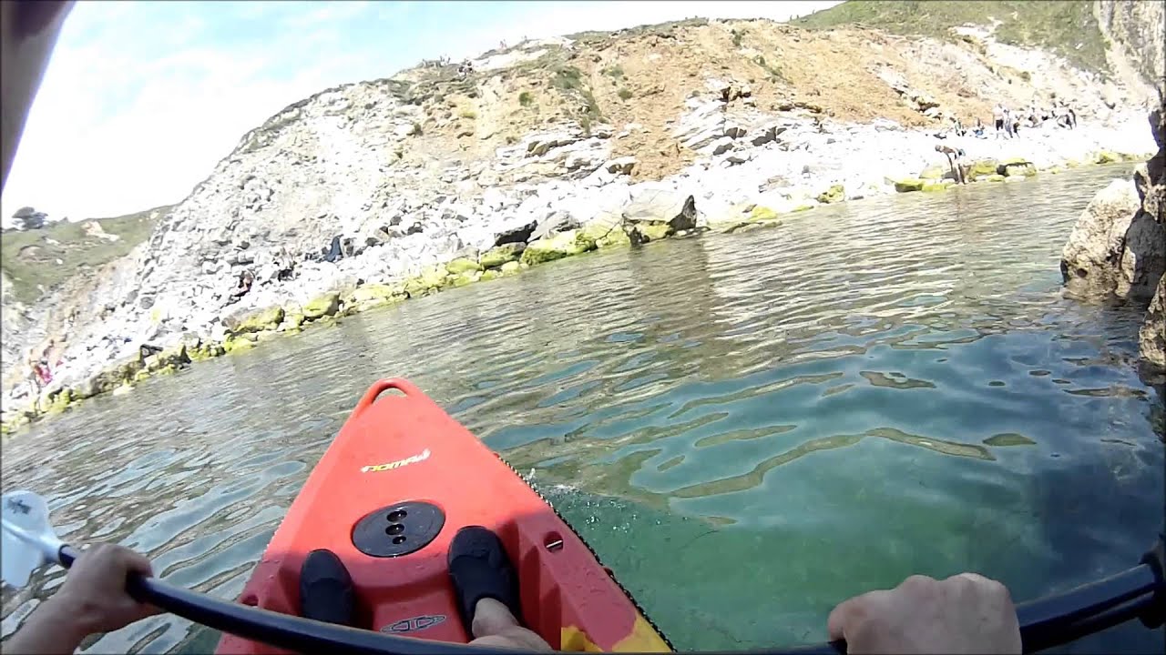 Kayaking and Cave diving at Lulworth Cove - Durdle Door - Stair Hole ...