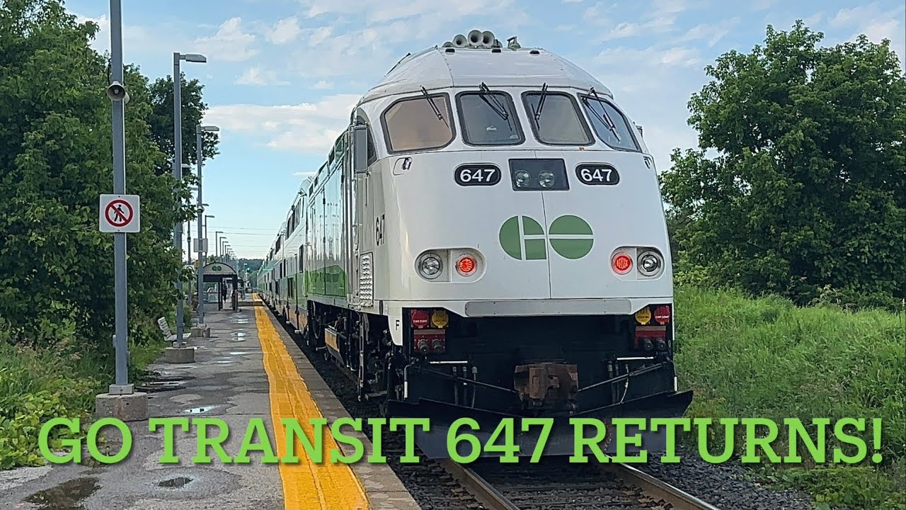 (Go Transit 647 Returns!) Go Transit Cab Car 364 and MP54 647 Making A ...