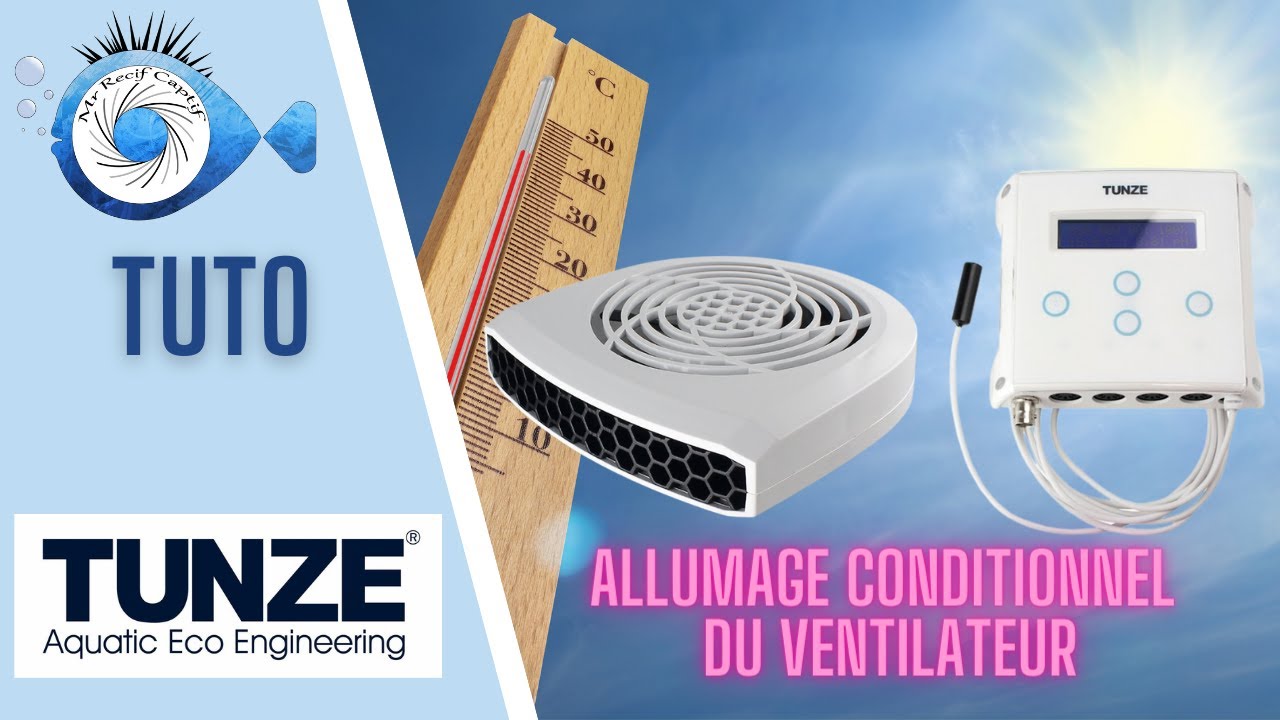Tunze 7000 Tuto régler de ventilateur en fonction de la température - YouTube