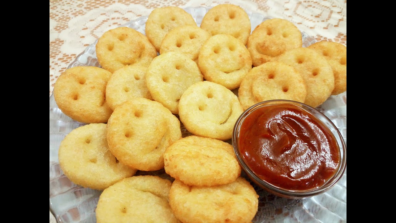 Potato Smileys~ आलू स्माइली~Homemade Crispy Potato Smiley Recipe~ Food ...