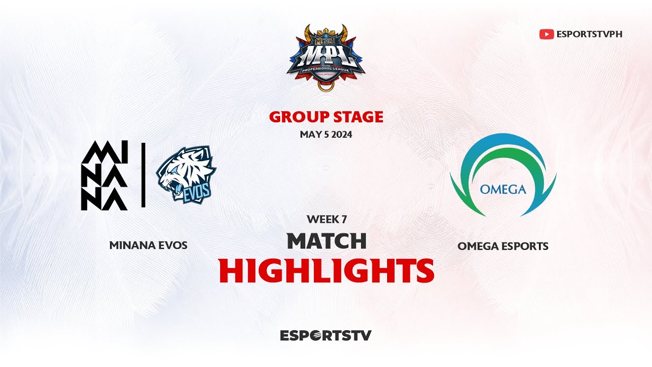 Minana EVOS vs Omega Esports HIGHLIGHTS MPL PH S13 | OMG vs MNNE ...