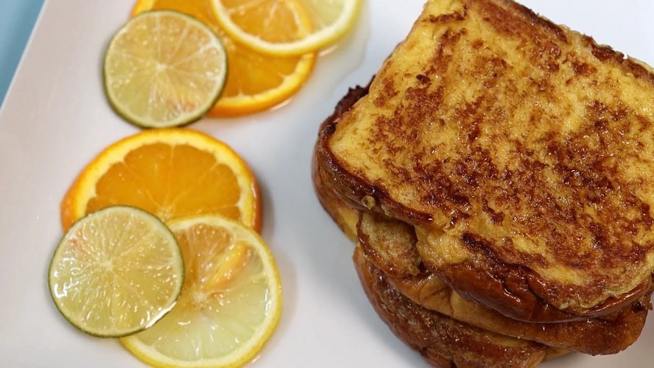 French Toast with Homemade Citrus Syrup/ Sunday Brunch🍊🍋🍞 - YouTube
