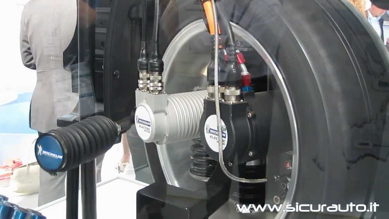 Motore elettrico integrato nel cerchio - Active Wheel Michelin - YouTube