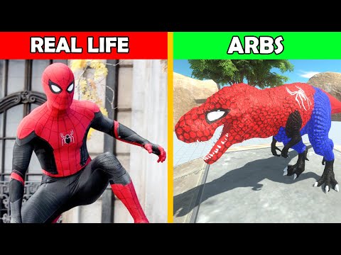 REVIEW CARNIVORE DINOSAURS T-REX SPINO | ARBS vs REAL LIFE - Animal Revolt Battle Simulator
