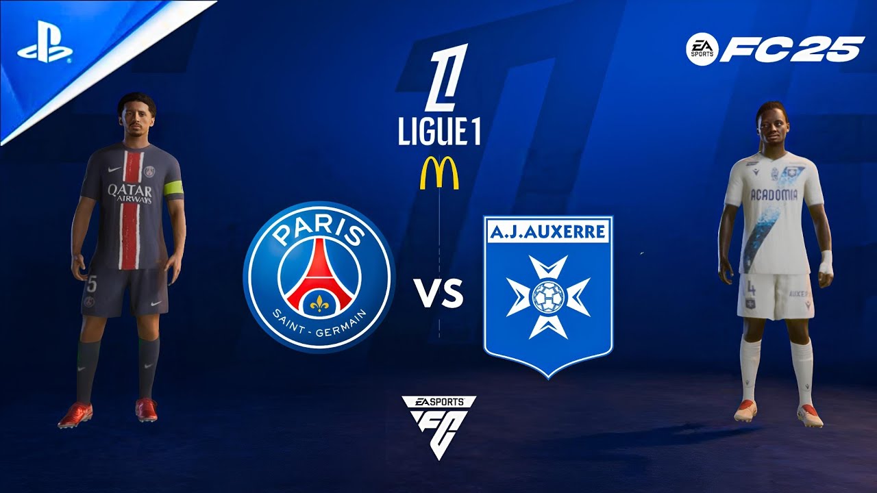 FC 25 - Psg vs Auxerre | Ligue 1 Full Match | PS4™ - YouTube