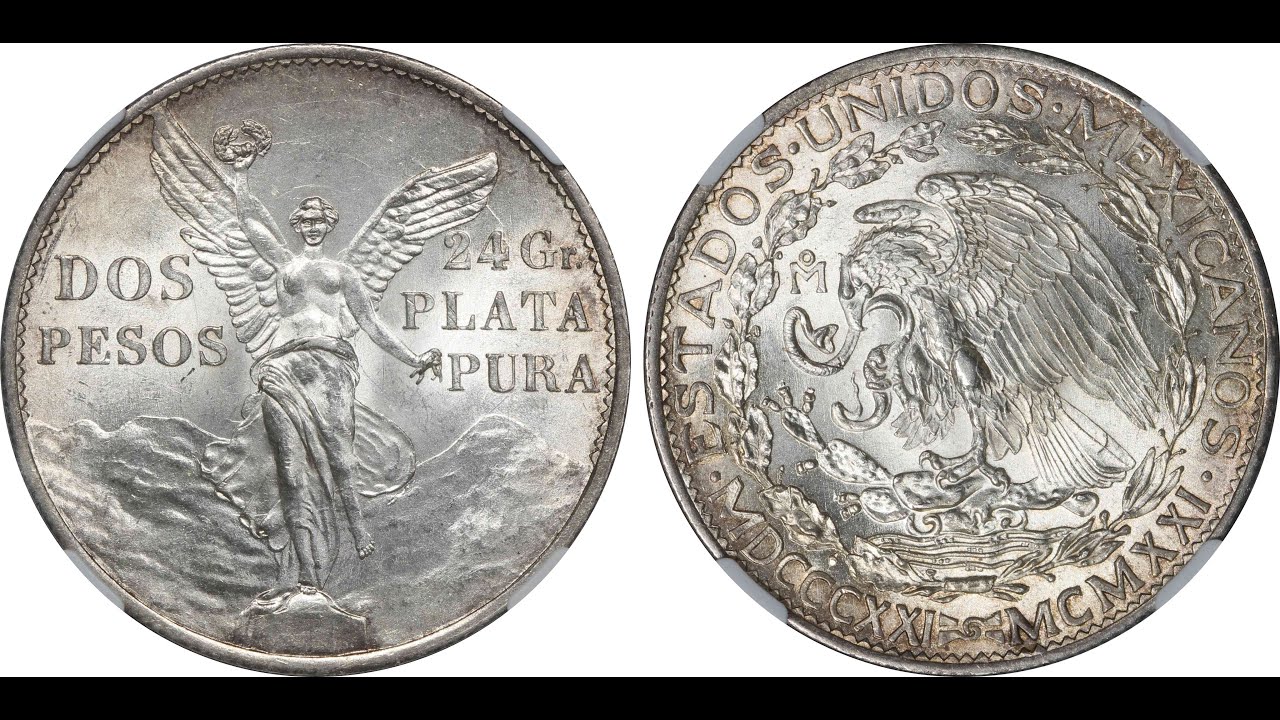 Lot #801 2 Pesos 1921 Mo MS 63 - YouTube