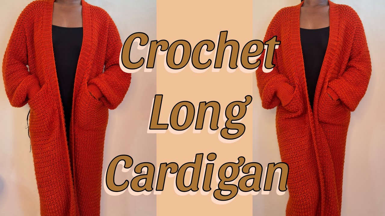 Beginner-friendly crochet:oversized cardigan tutorial \one row repeat ...