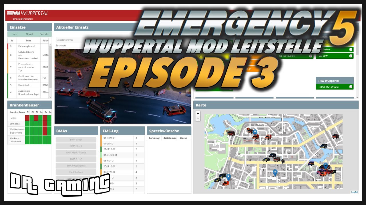 Emergency 20 Wuppertal Mod Stream #3 | Test | Dr. Gaming - YouTube