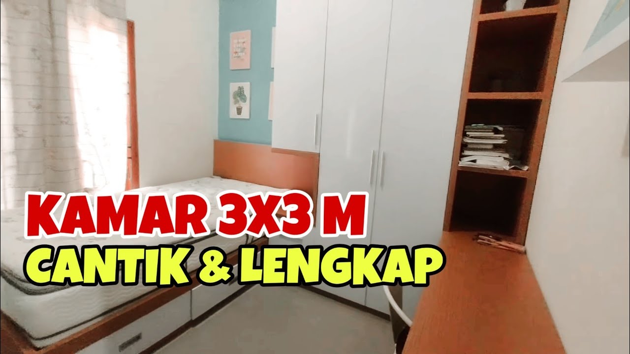 Dekorasi Lengkap Untuk Kamar 3x3 Meter | Small House Design Ideas - YouTube