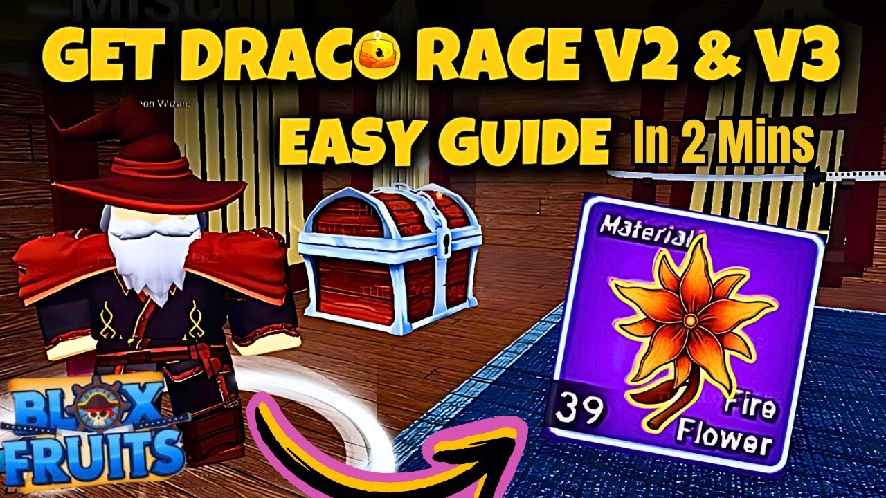 How to unlock Draco v2 and v3 in blox fruits | Full Guide and Tips and ...