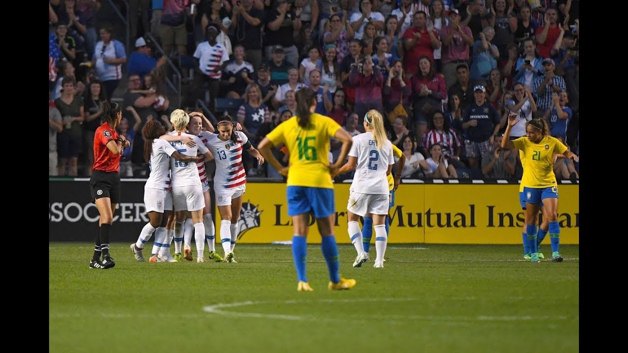 USA vs Brazil 2018 TOURNAMENT OF NATIONS Highlights|HD| - YouTube
