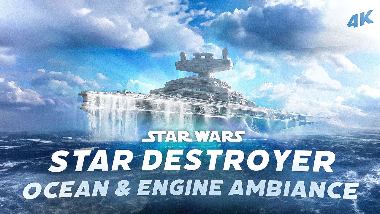Star Wars Ambience | 3 Hours of Star Destroyer Engine & Ocean Sounds | Relax, Study, Sleep [4K ...