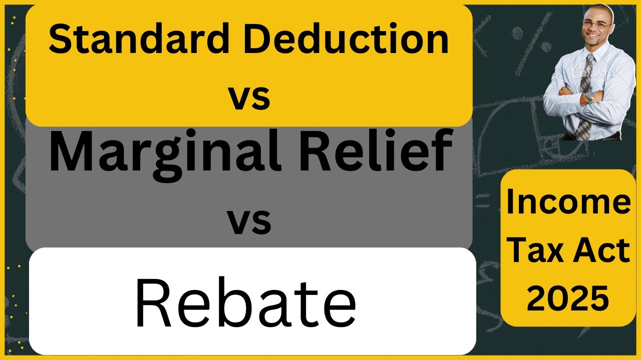 Standard Deduction vs Marginal Relief vs Rebate in Income Tax ...
