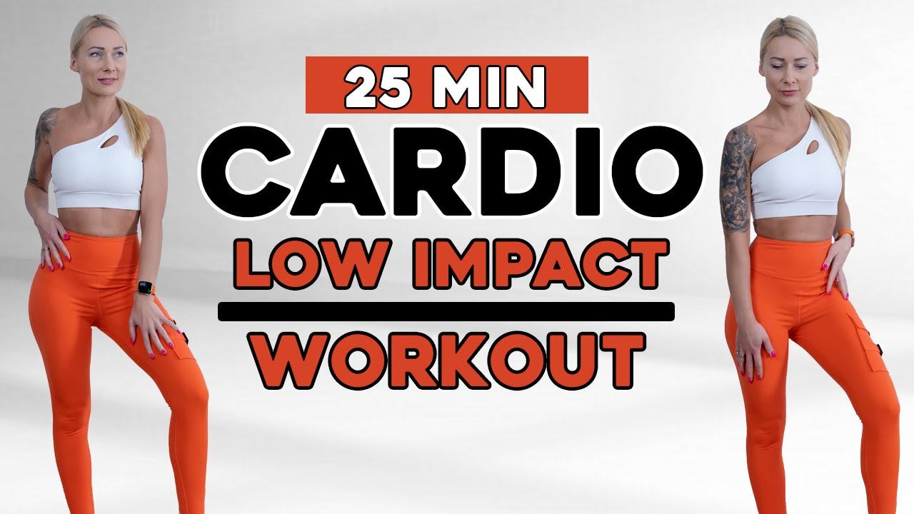 25 Min CARDIO WORKOUT at Home | Low Impact Steady State | Liss Workout,No Repeat - YouTube