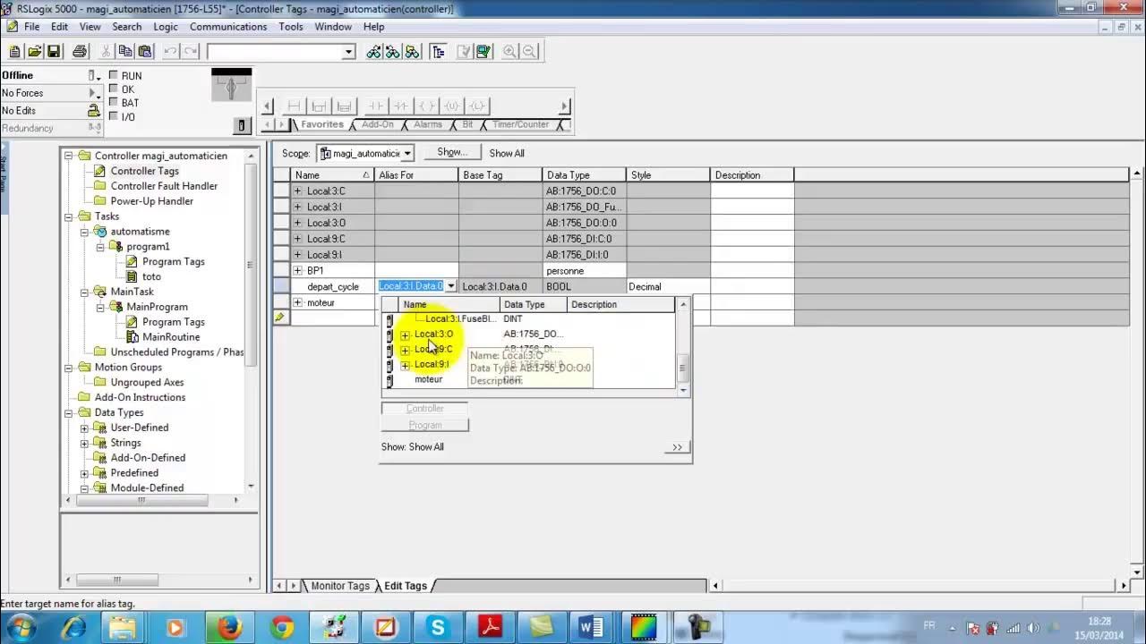 Programmation automate Rockwell avec RSlogix 5000 - YouTube