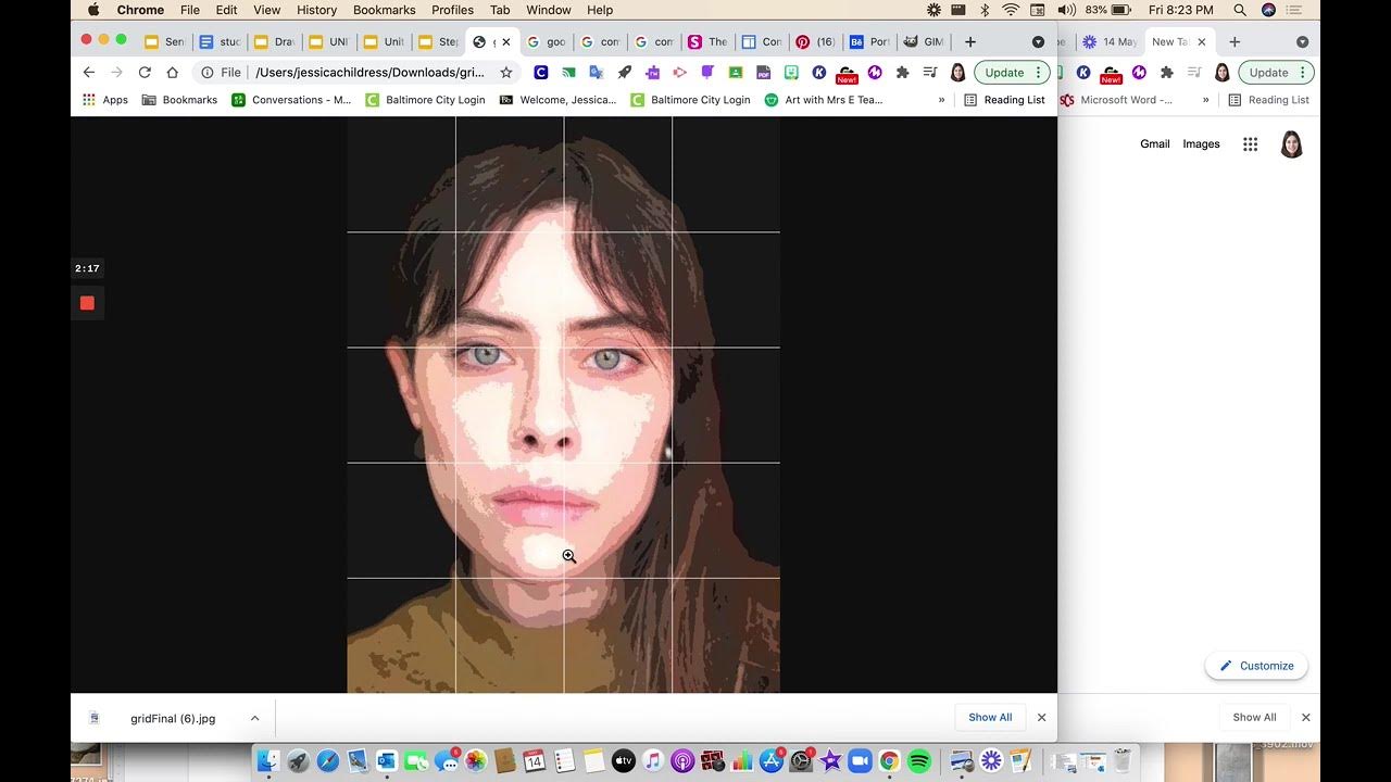 How to Add a Grid to Your Photo - YouTube