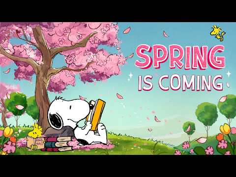 Spring Is Coming with Snoopy🌸📖 | Fresh Jazz Vibes Playlist to Start a Day