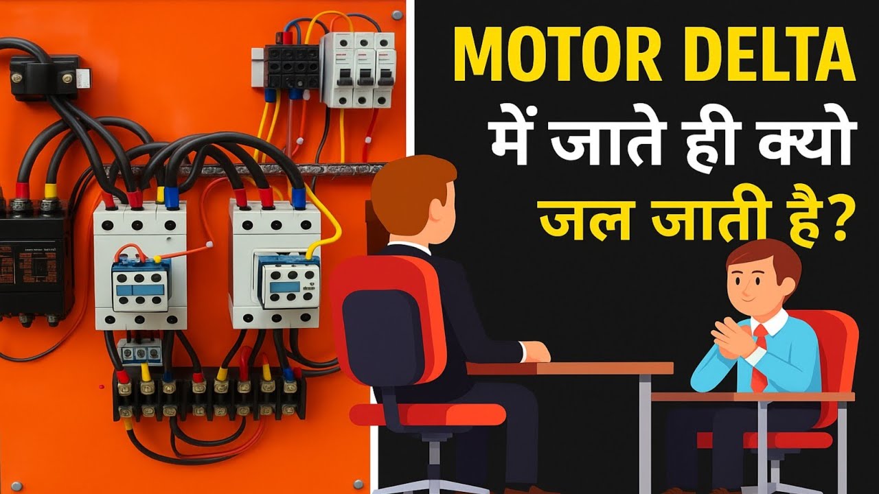 Motor Delta मैं बार बार ट्रिप | 3 Phase Motor Fault | Star delta ...