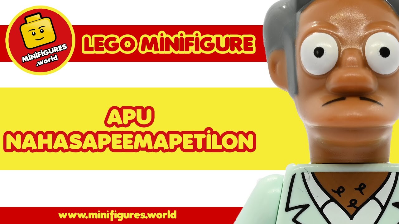 👨🏿 LEGO minifigure: Apu Nahasapeemapetilon (sim025) 👨🏿 [THE SIMPSONS ...