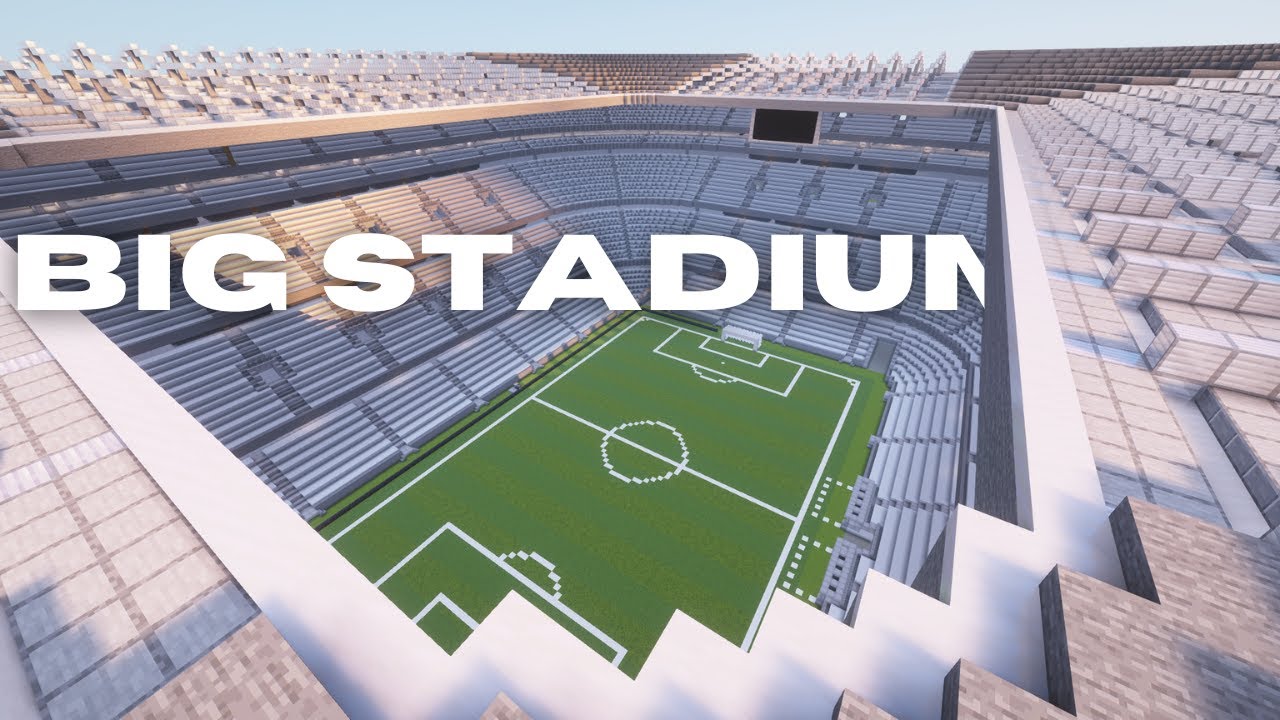 Big football stadium in Minecraft! - download 1.20.1+ - YouTube