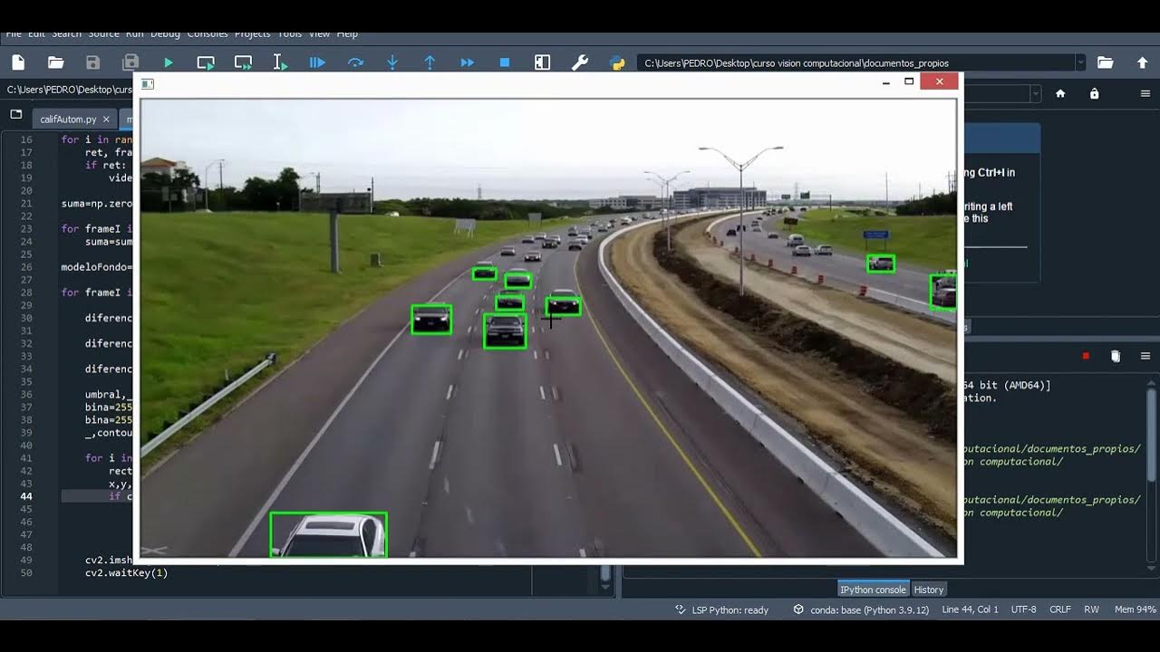 prueba_detector_vehicular_video_CV2_python - YouTube