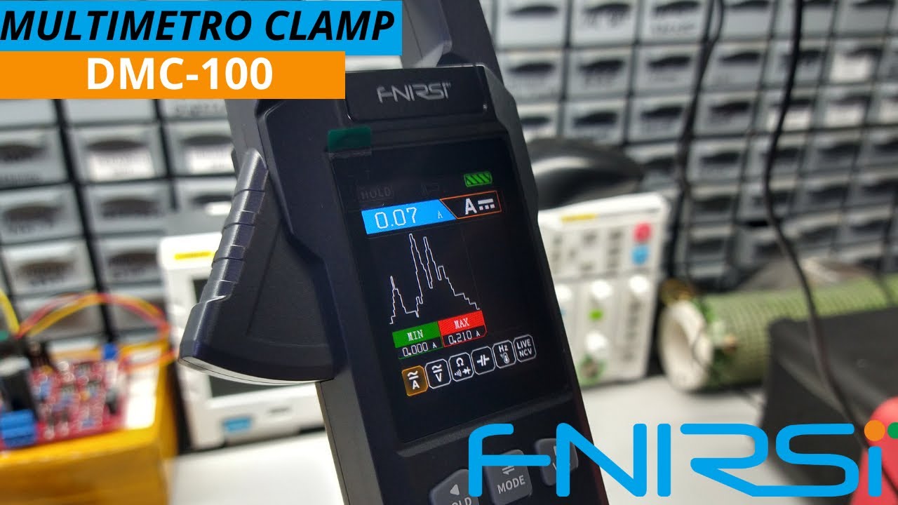 Fnirsi DMC-100 - Um Multimetro Clamp completo com Gráficos de medição ...