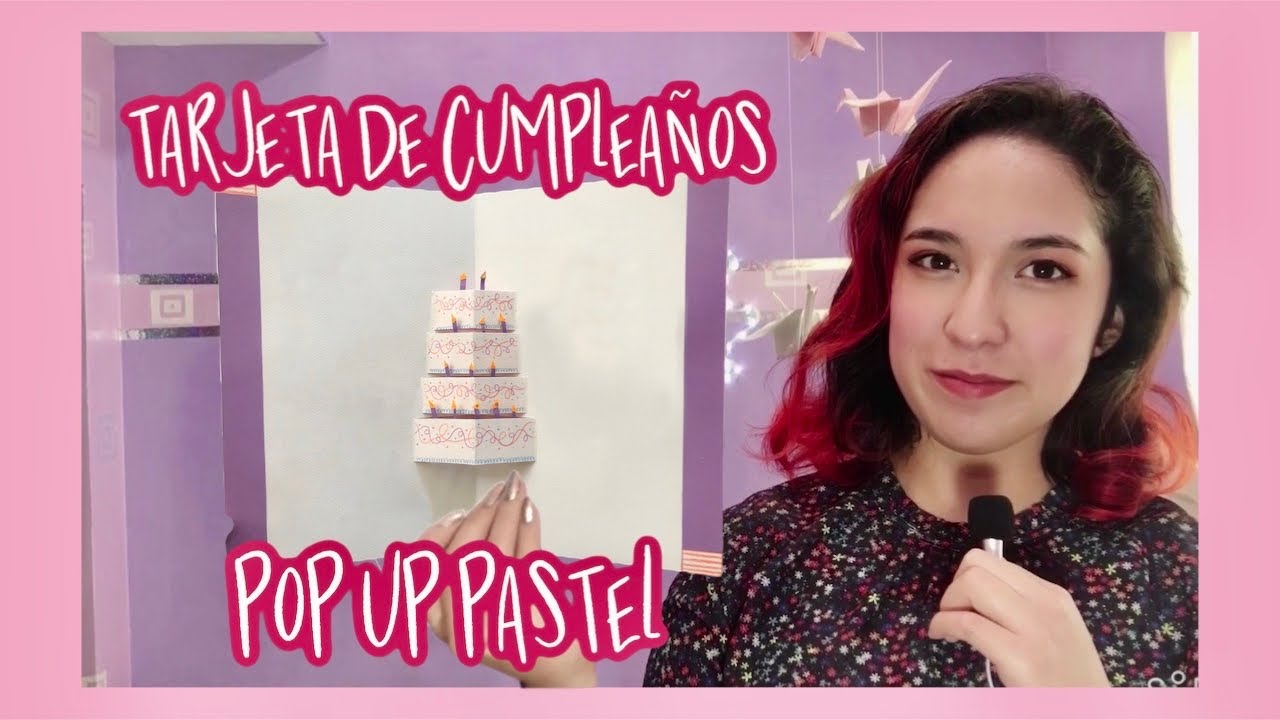 Tarjeta - POP UP pastel🎂 - DIY - YouTube