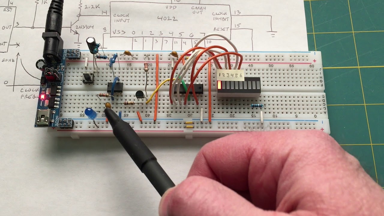CD4022 Electronic Die - YouTube