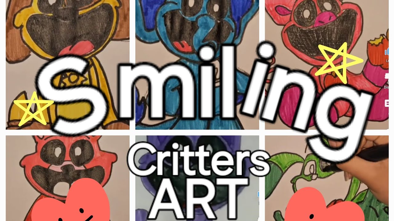 HOW TO DRAW ALL SMILING CRITTERS! - YouTube