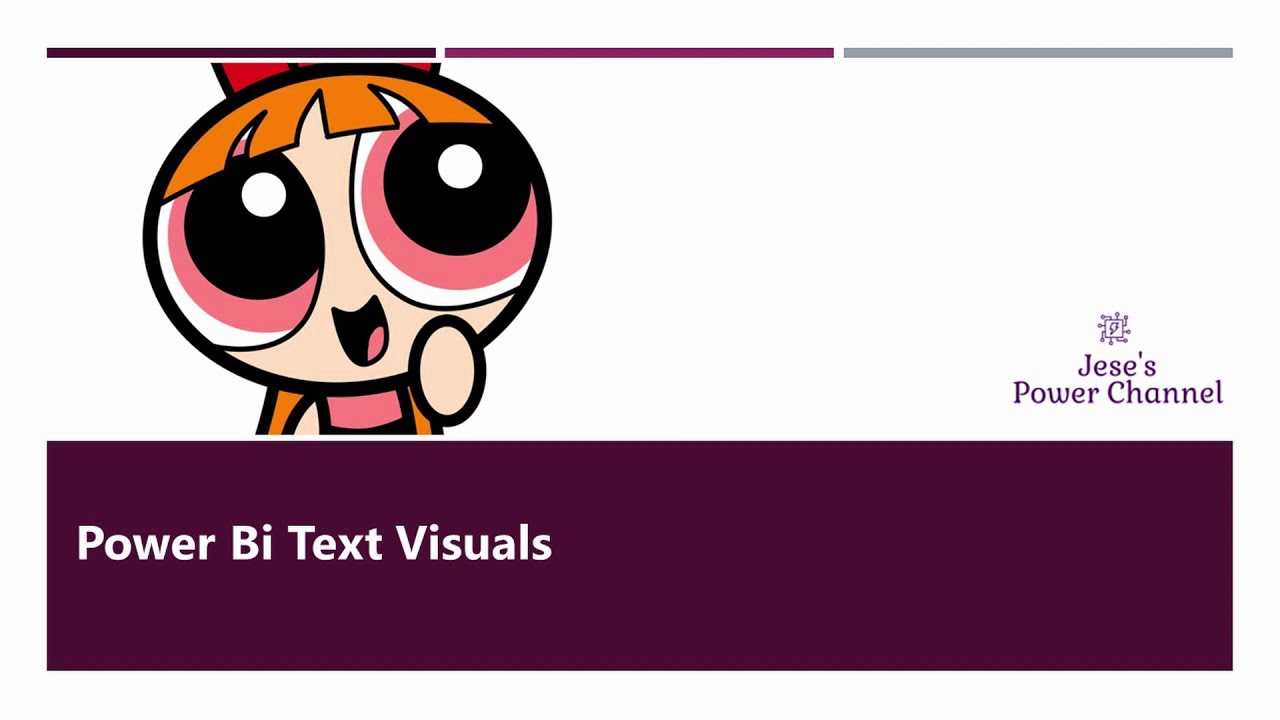 4 Power Bi Text Visuals - YouTube