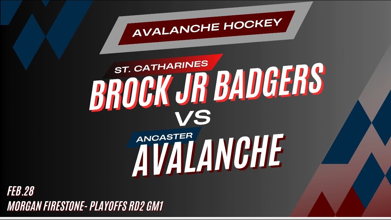 02-28-25 Ancaster vs St. Catharines Playoff R2 Gm1 highlights - YouTube