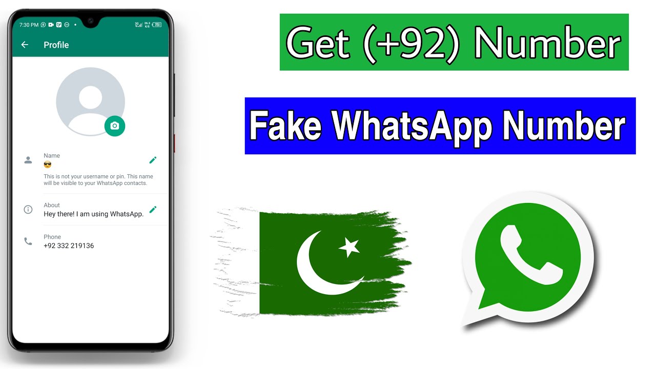 Get (+92) Pakistan Number for whatsapp | How to create Whatsapp fake ...