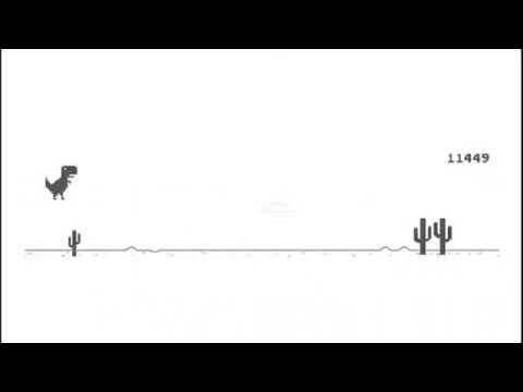 Спидран по прохождению гугл динозавра | Speedrun on the Google Dinosaur ...