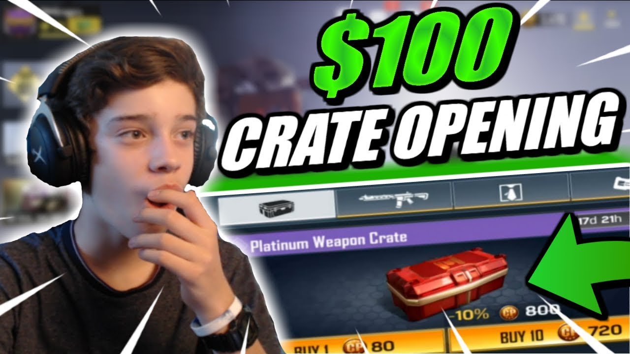 Spending $100 on Call of Duty Mobile! // Crate Opening & Awesome Skins ...