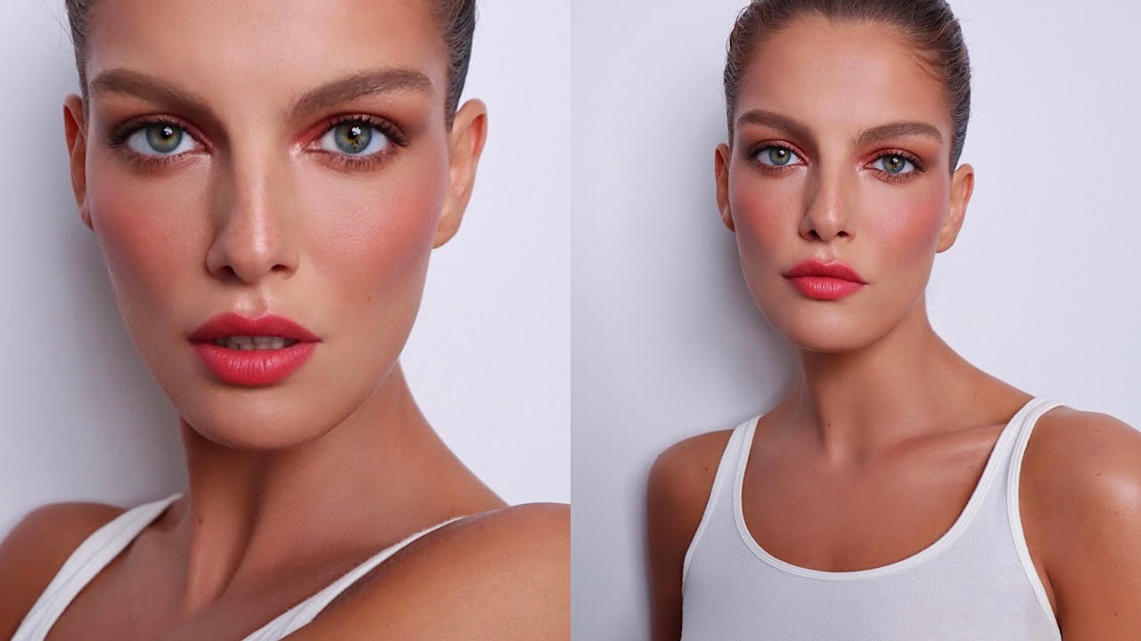 Effortless And Pretty Soft Glam Makeup | Hung Vanngo - YouTube