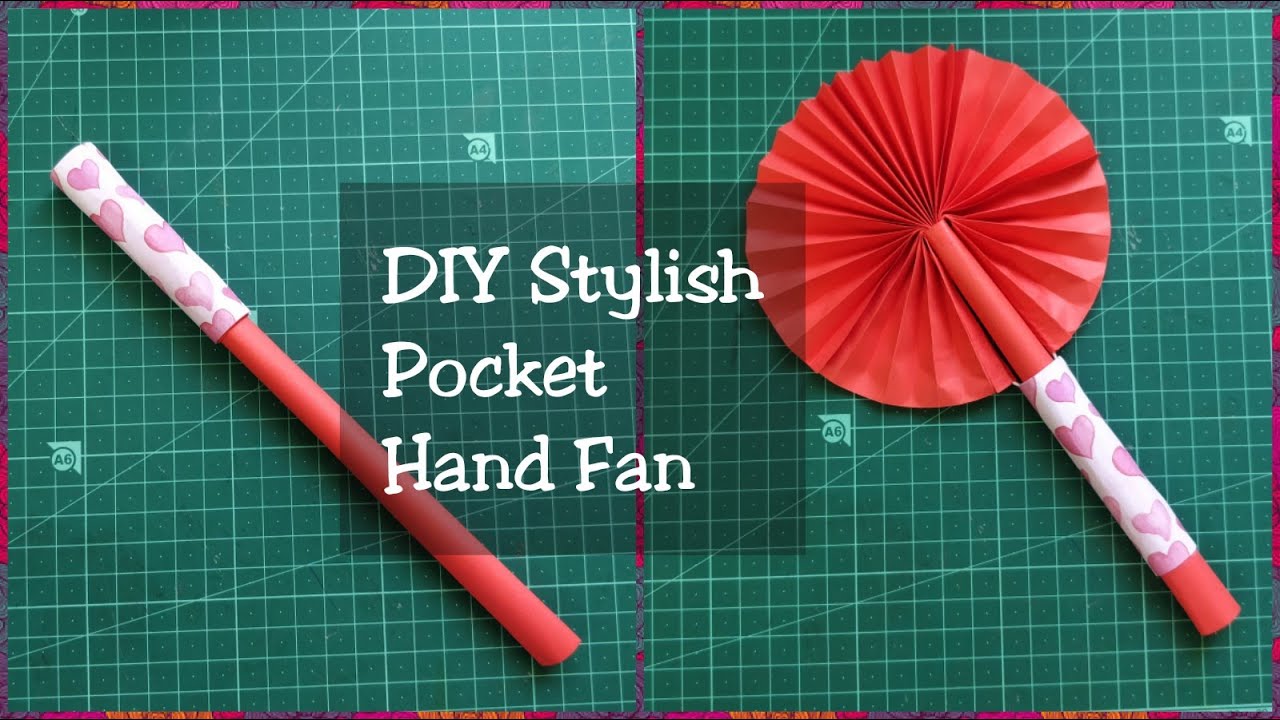 Magic Hand Fan/DIY Stylish Pocket Hand Fan/Portable Hand Fan/Japanese ...