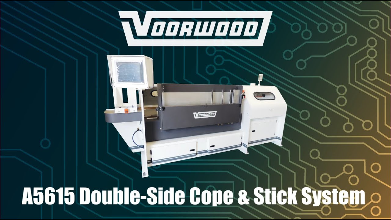 Voorwood's A5615 Double Side Cope & Stick System - YouTube