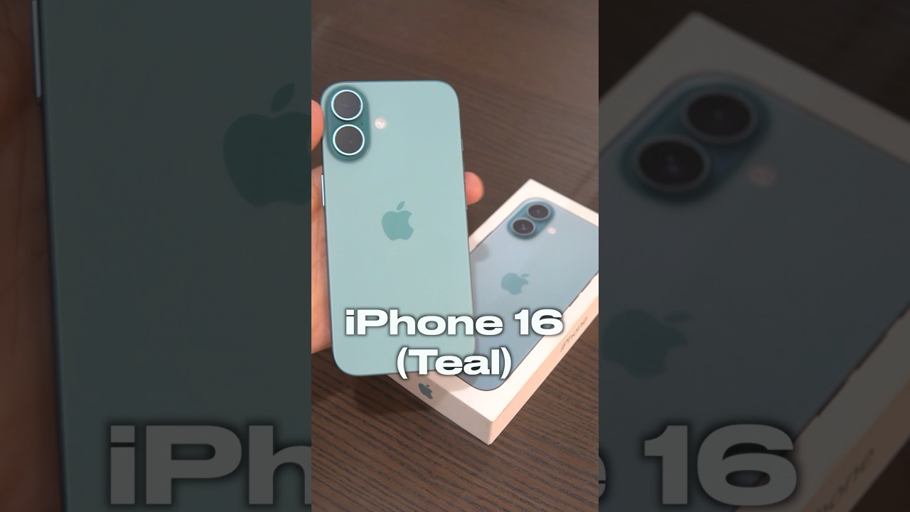 iPhone 16 Unboxing (ASMR) - Teal Color Variant - YouTube
