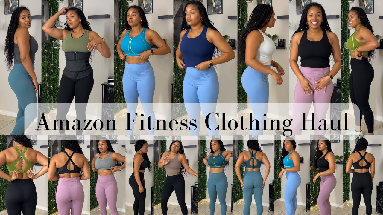 Amazon Fitness Clothing Haul | Tops, Sports Bras and Bottoms - YouTube