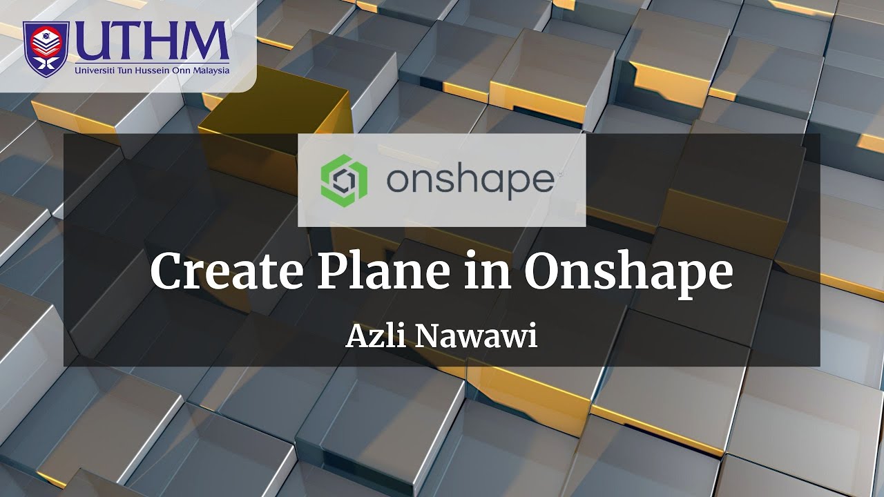 Create Plane in Onshape - YouTube