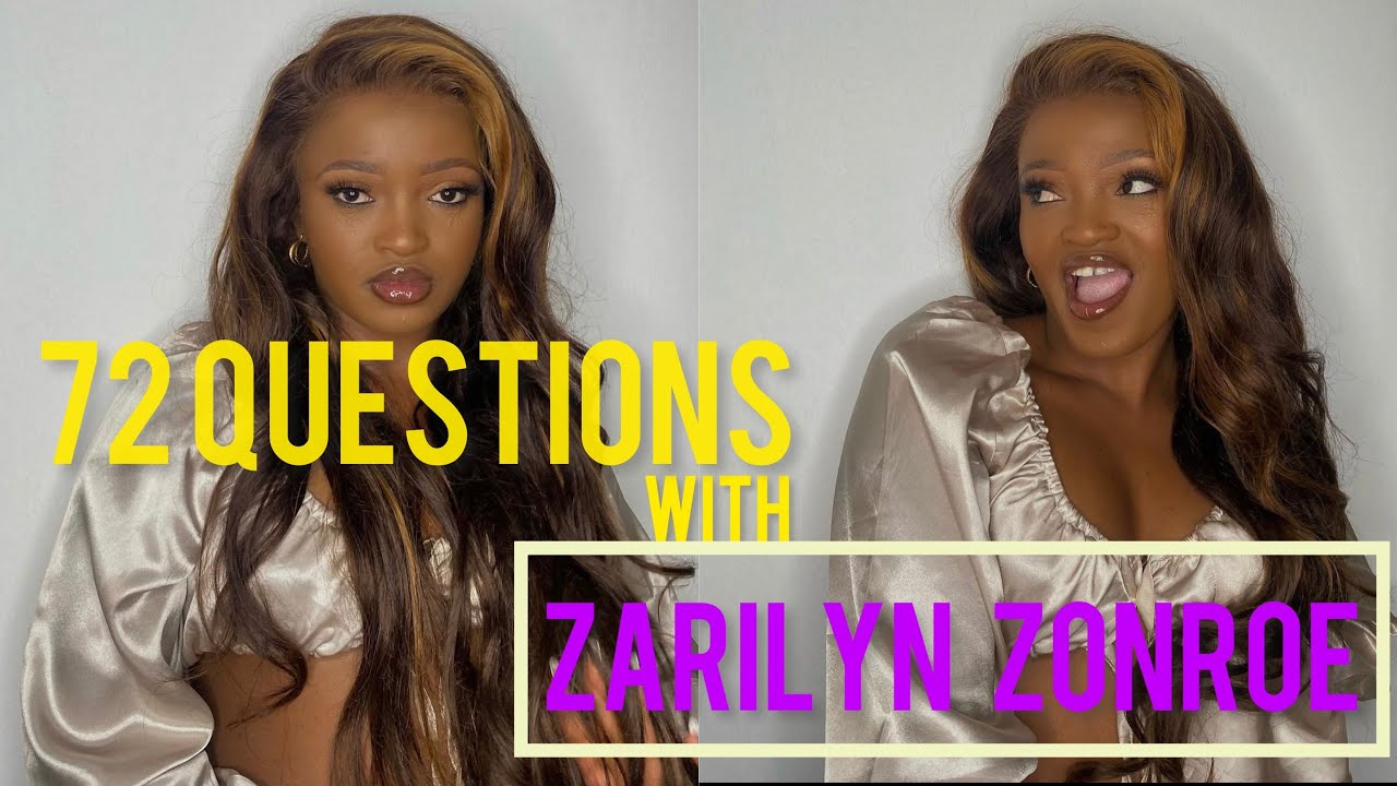 72 QUESTIONS WITH ZARILYN ZONROE|Dating | Travel plans | Brands 🕯️ ...