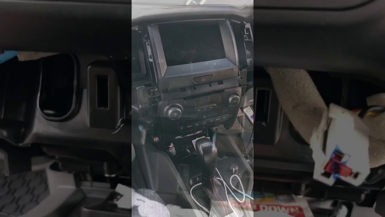How to remove radio unit on 2017 Ford Ranger wild track model - YouTube