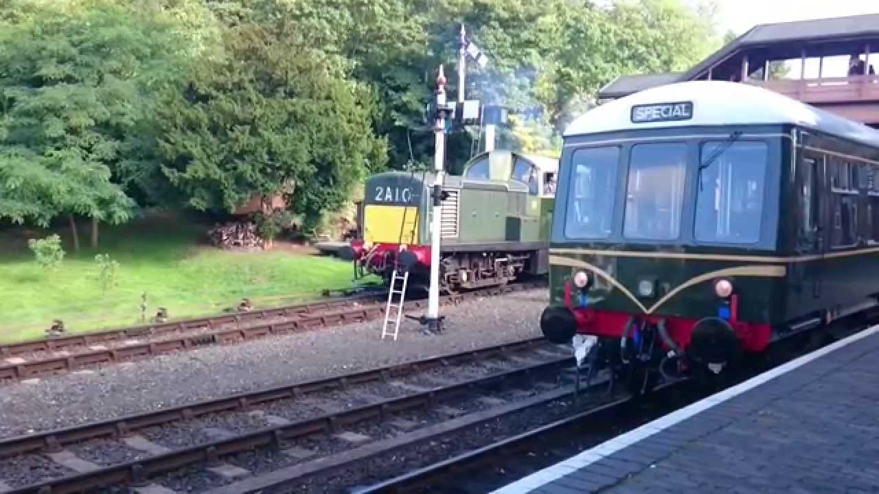 Clayton Class 17 leaving Bewdley on the SVR - YouTube