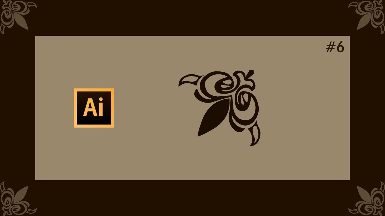 #6 How to create a corner border in Illustrator - YouTube